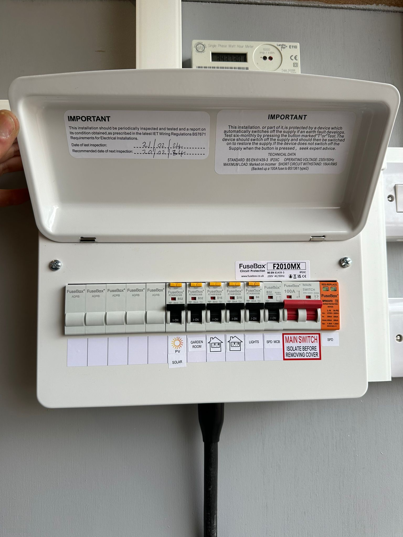 Garage Electrical Upgrade in Herefordshire